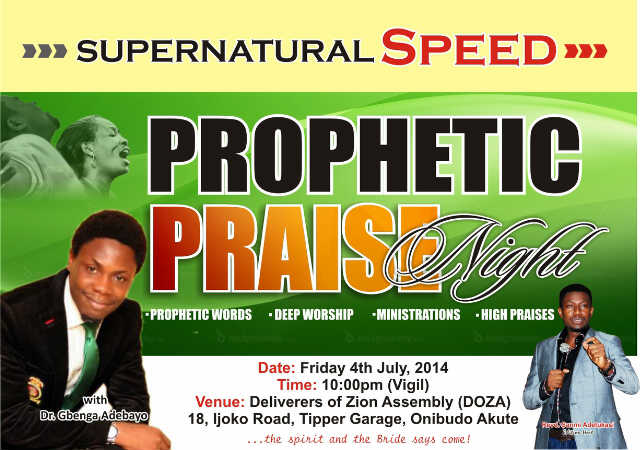 Prophetic Praise Night - gbengaadebayo.com